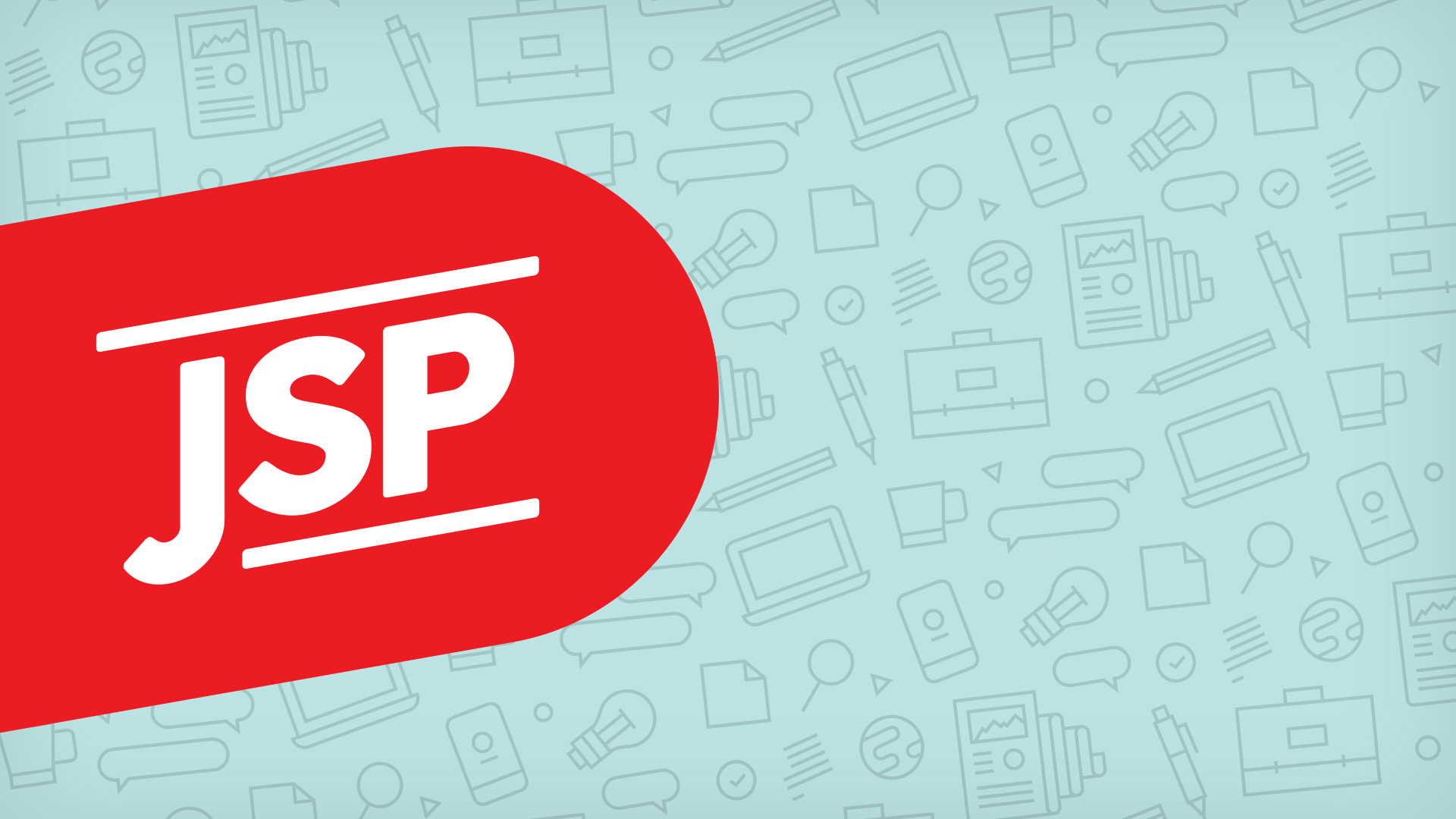 JSP white text on a light green background