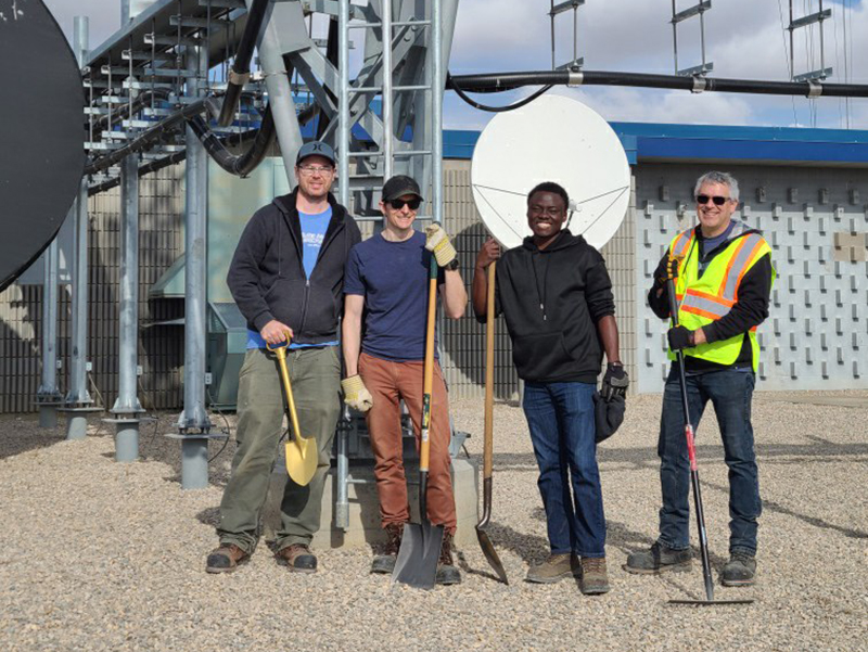 Ryan (left) with his colleagues Ryan Sanderson, Barnabas Alabi and Brad ...