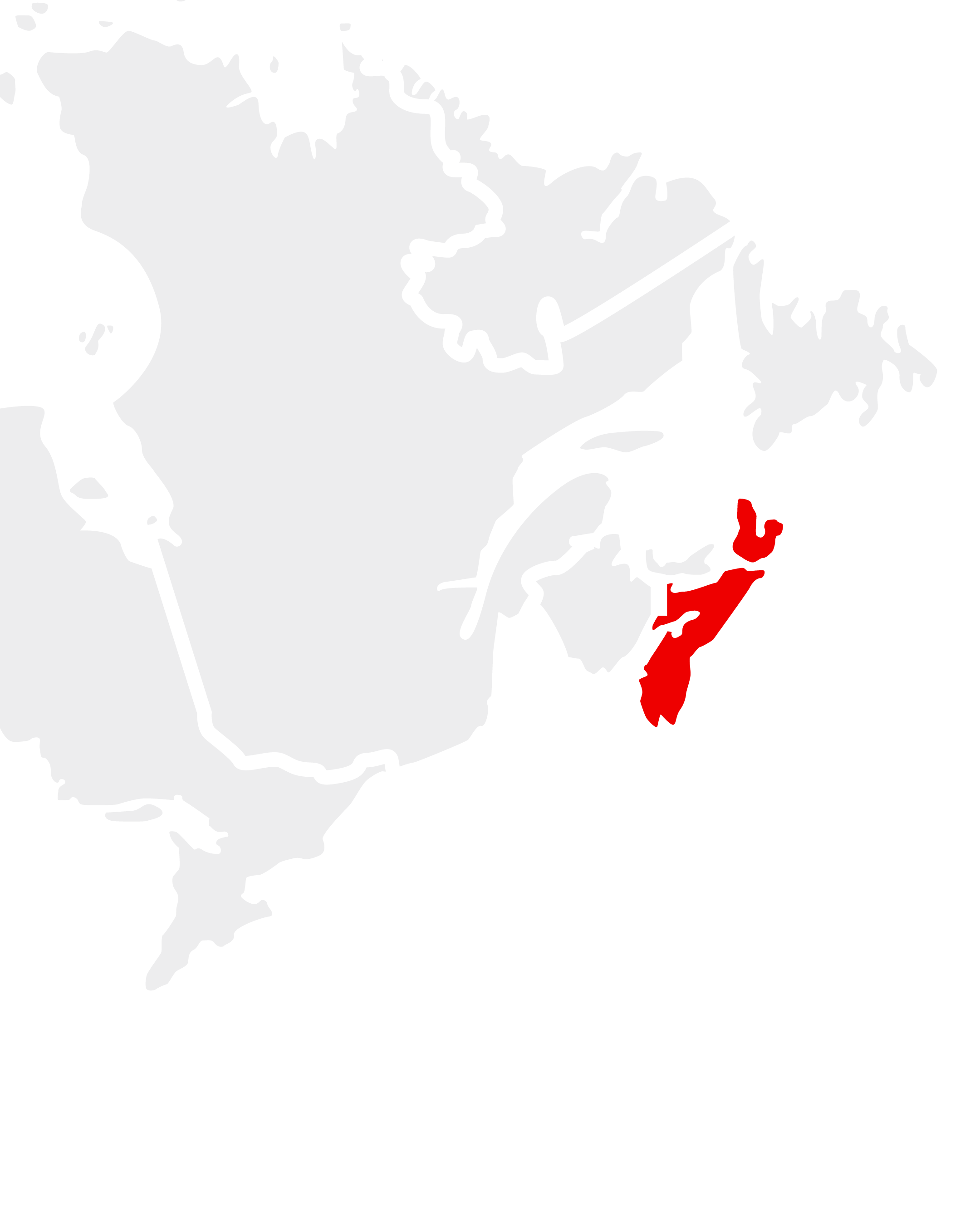 Le contour de la carte du Canada tracé en noir, avec la province de la ...