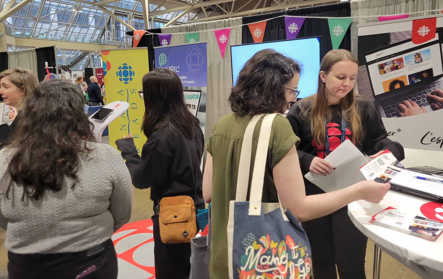 OLA Super Conference participants interacting with the CBC/Radio-Canada ...