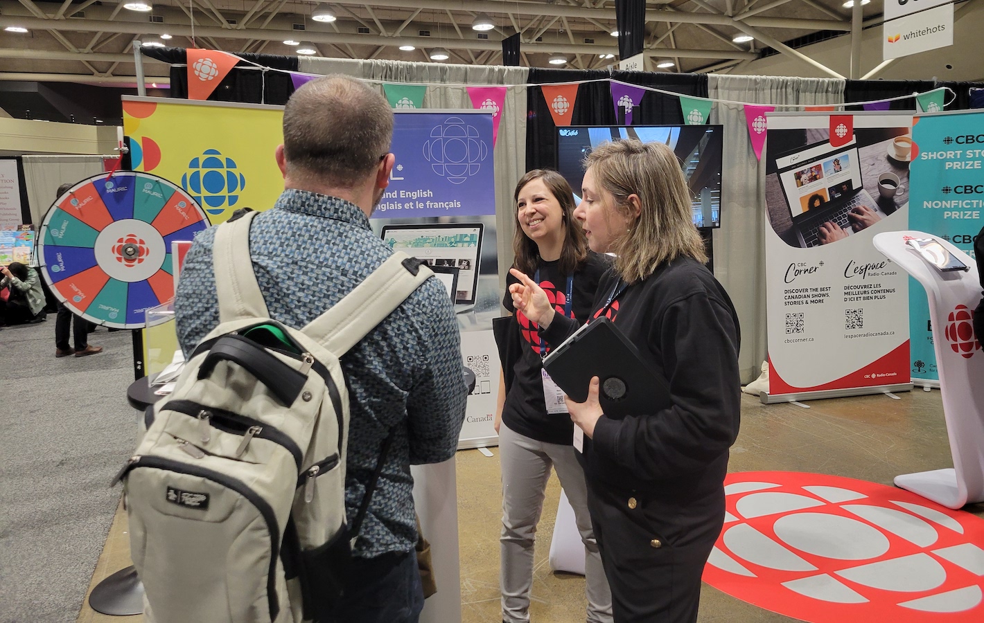 OLA Super Conference participants interacting with the CBC/Radio-Canada ...