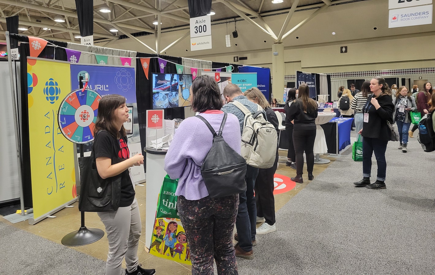 OLA Super Conference participants interacting with the CBC/Radio-Canada ...