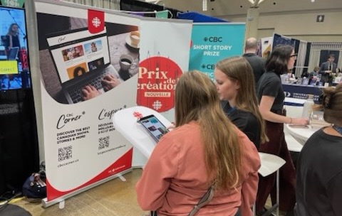 OLA Super Conference participants interacting with the CBC/Radio-Canada ...